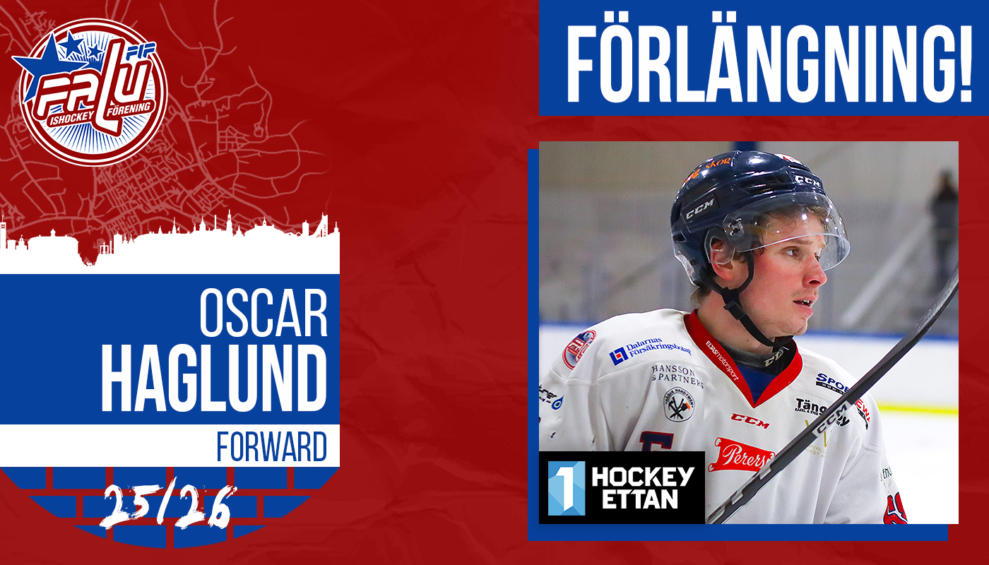 Oscar Haglund förlänger två år med Falu IF - Hockeyettan.se