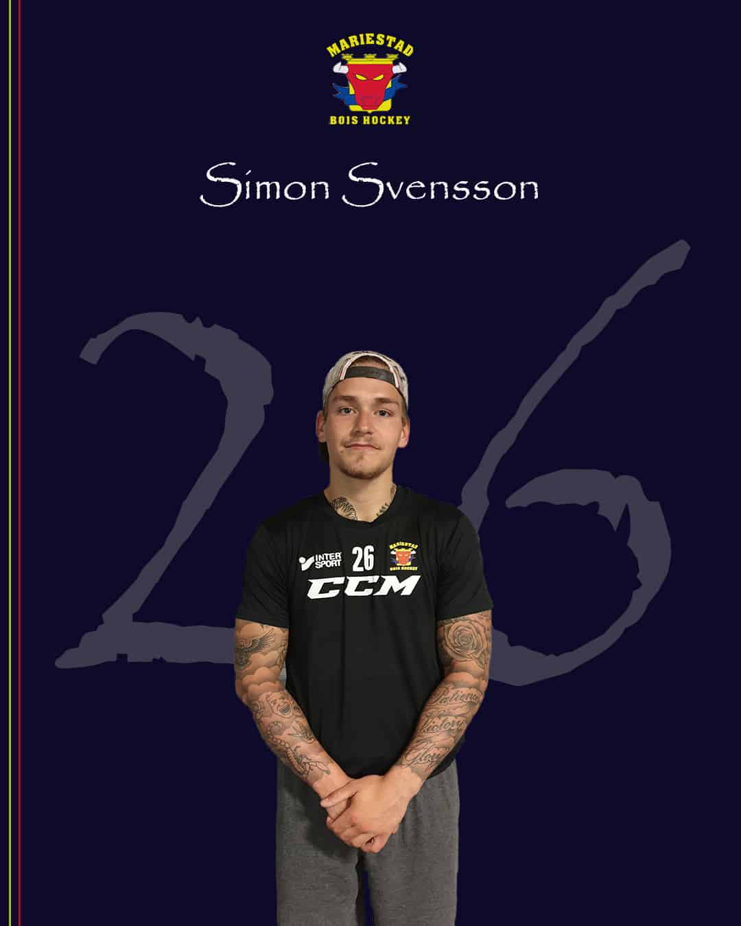 Några korta ord med nyförvärvet Simon Svensson - Hockeyettan.se