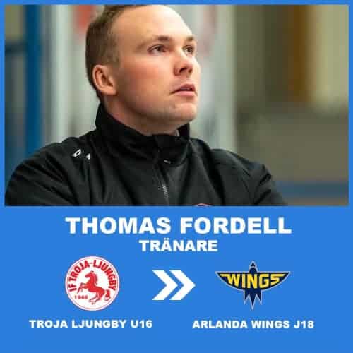 Thomas Fordell klar som huvudtränare för Wings J-18 - Hockeyettan.se