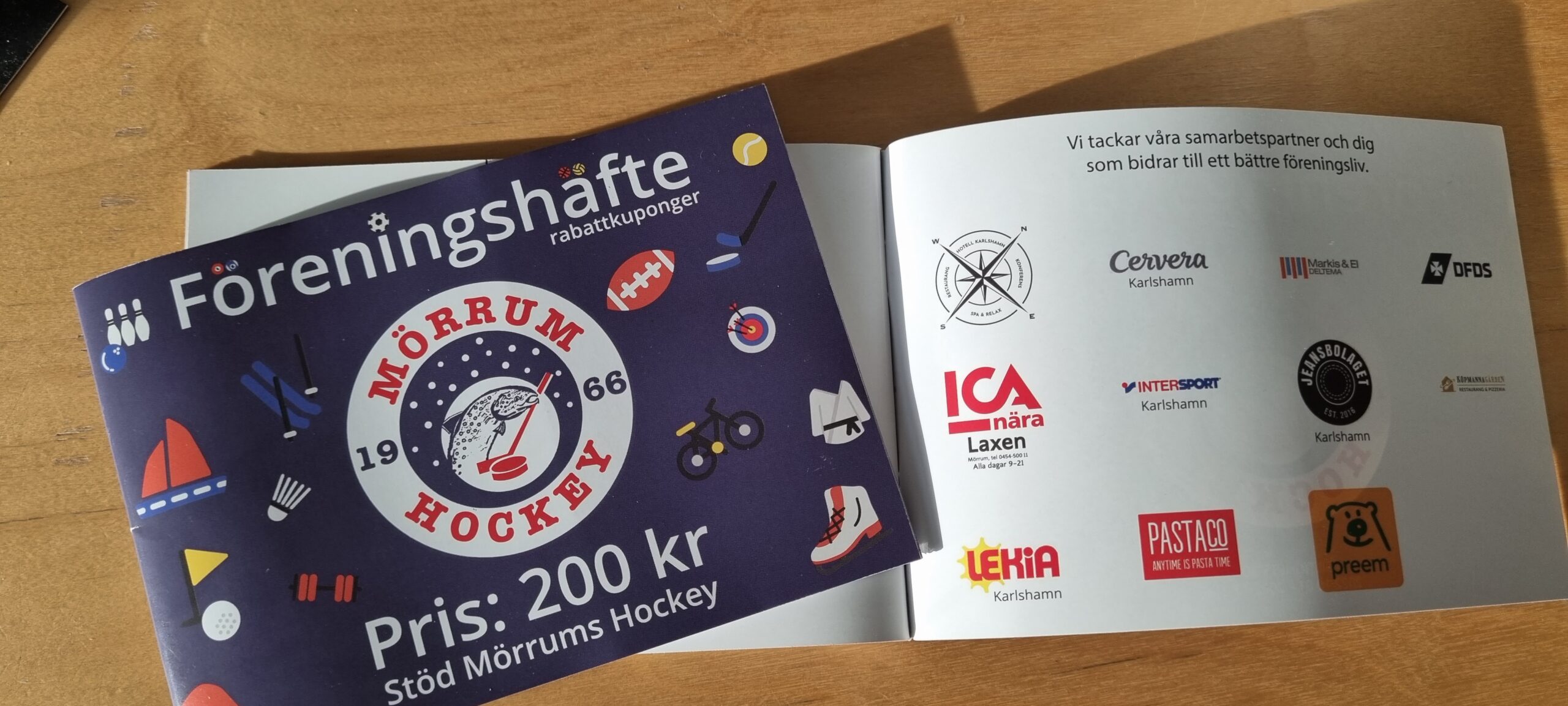 Stötta Mörrum Hockey - Köp vårt föreningshäfte och spara 1000-lappar ...