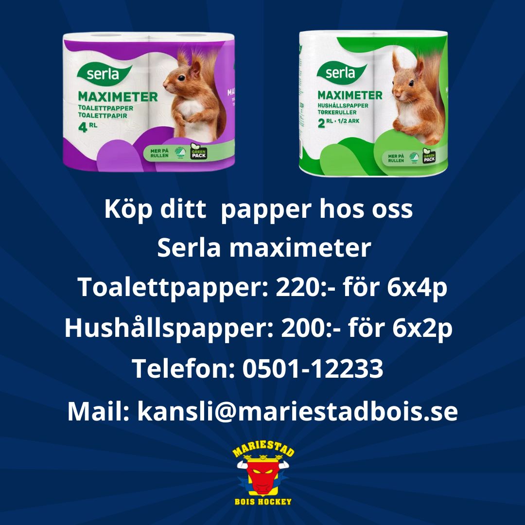 Köp ditt papper via Mariestad BoIS Hockey! - Hockeyettan.se