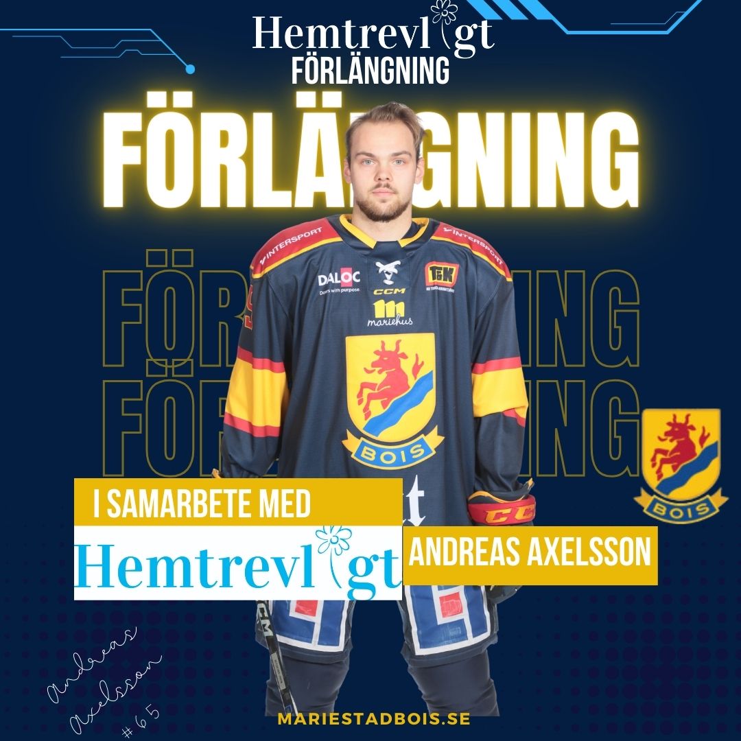 Axelsson blir klubben trogen! - Hockeyettan.se