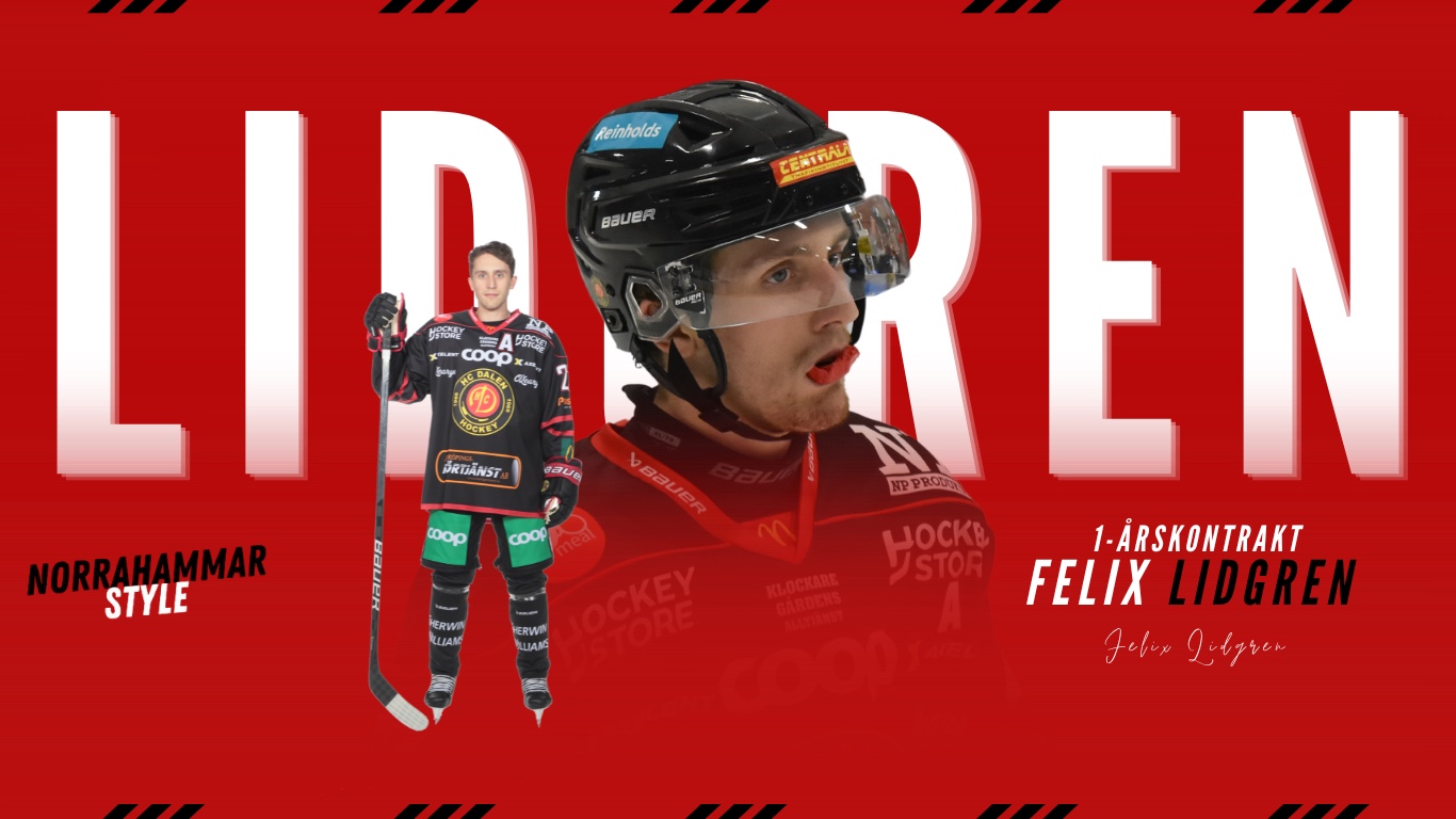 Felix Lidgren förlänger med Dalen! - Hockeyettan.se