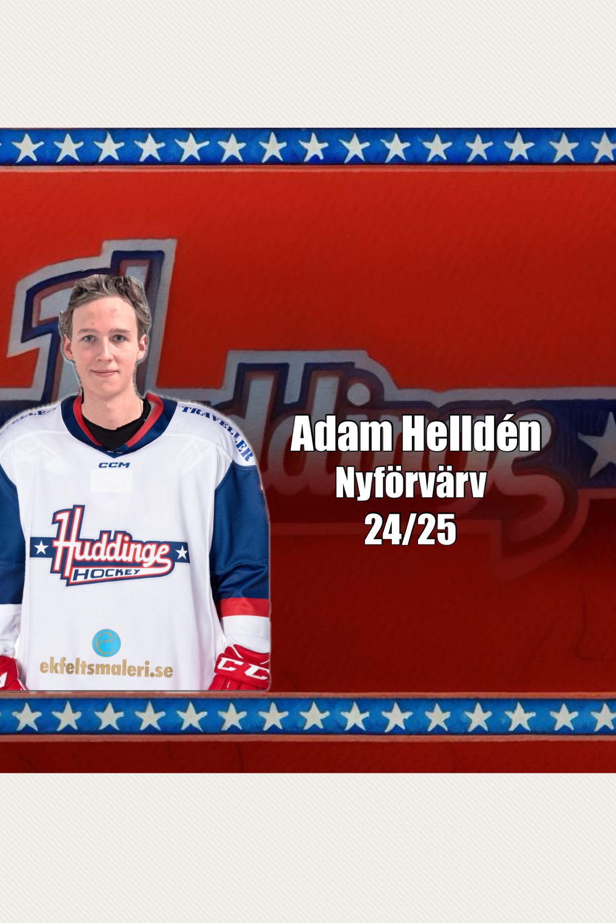 Adam Helldén till Huddinge - Hockeyettan.se