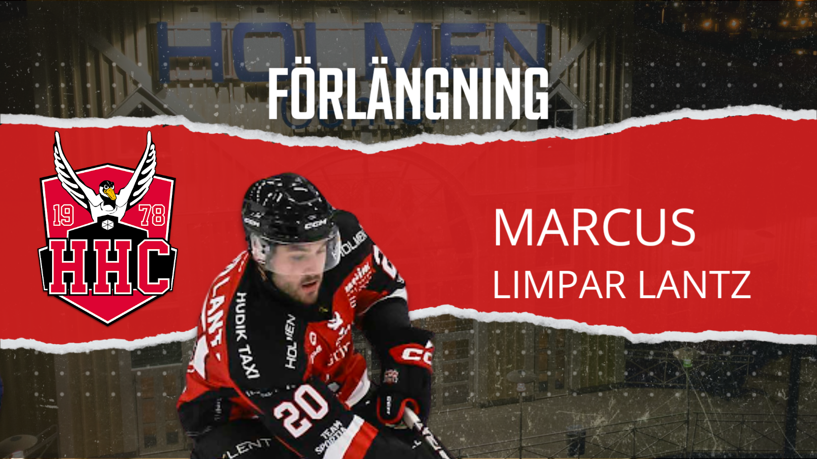 PRESSMEDDELANDE från Hudik Hockey: Marcus Limpar-Lantz förlänger ...