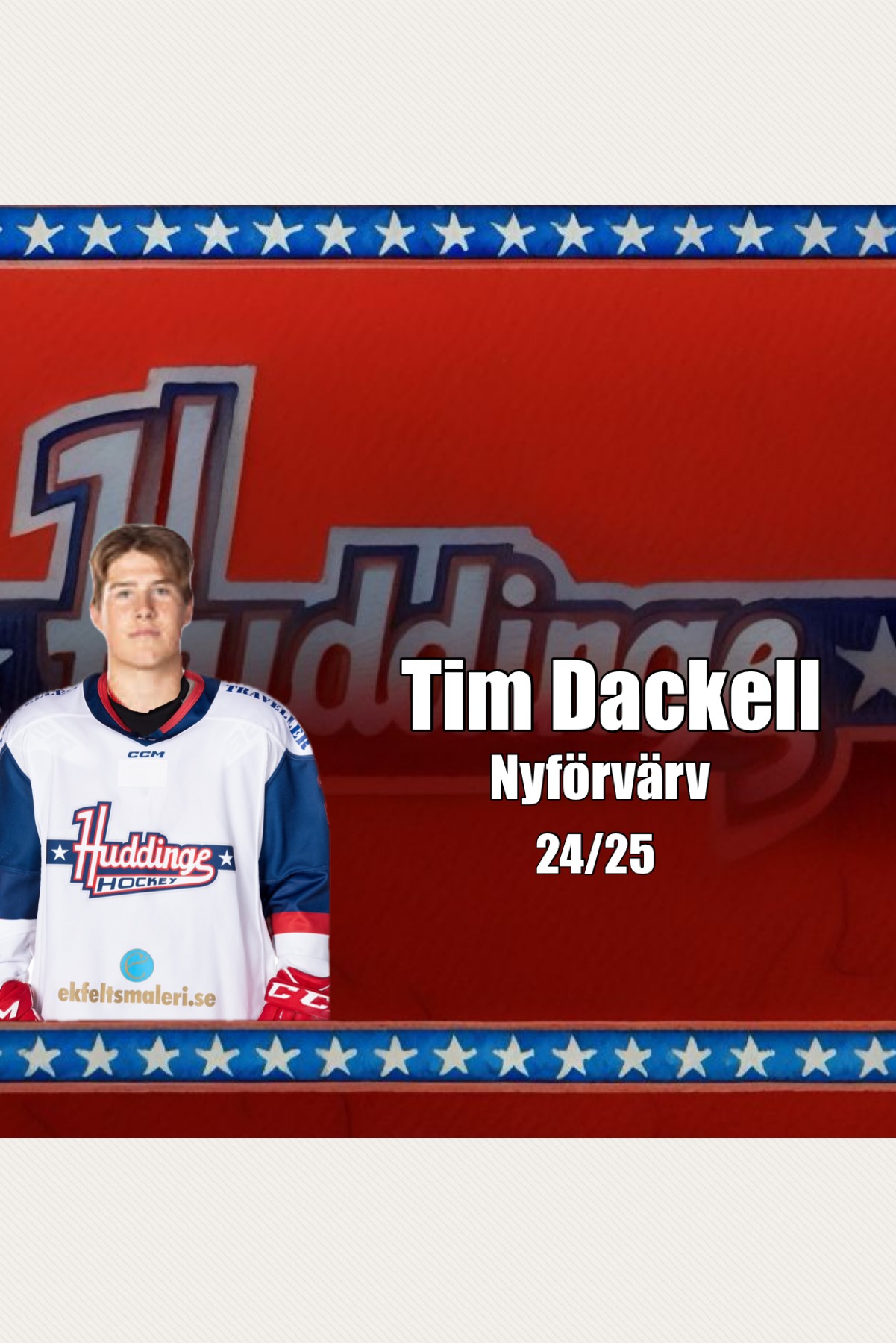 Forwarden Tim Dackell till Huddinge - Hockeyettan.se
