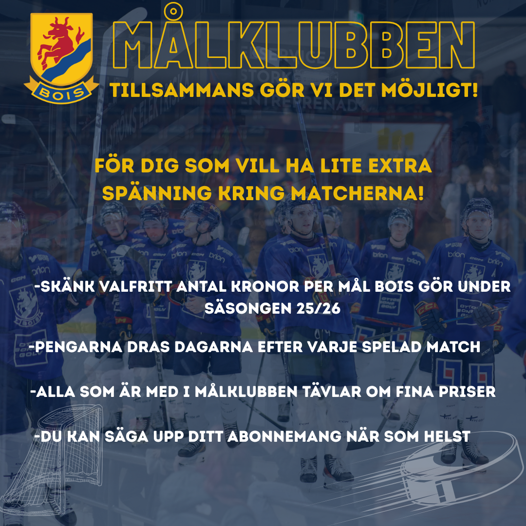 Målklubben är här - Perfekt för dig som vill bidra lite extra! - Hockeyettan.se